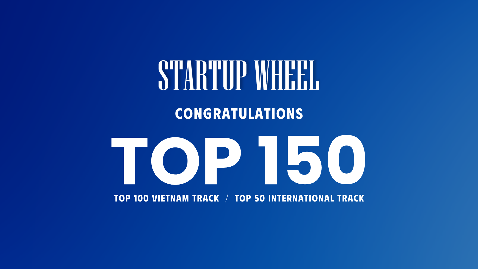 Công bố Top 150 Startup Wheel 2024
