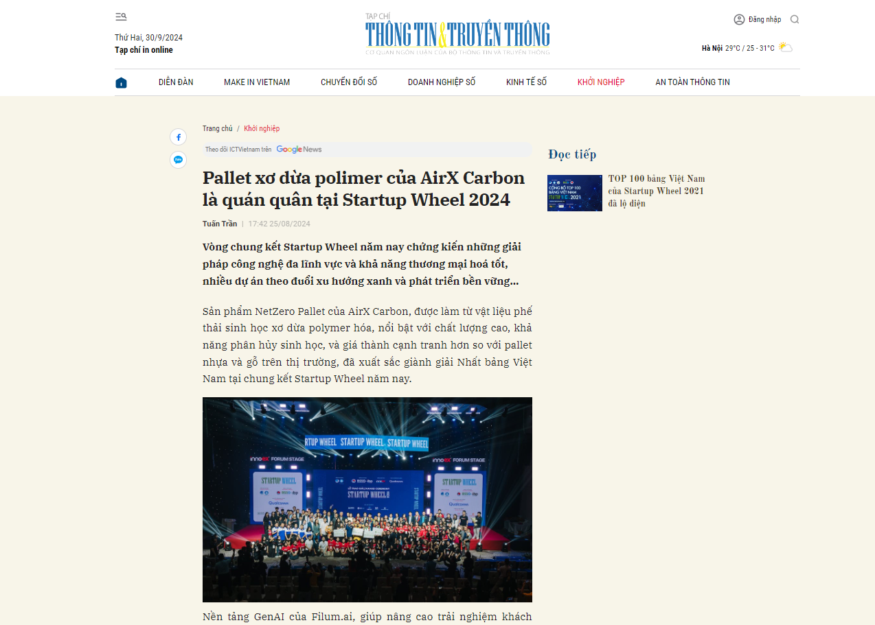 Những số liệu nổi bật của Cuộc thi khởi nghiệp Startup Wheel 2024 ...